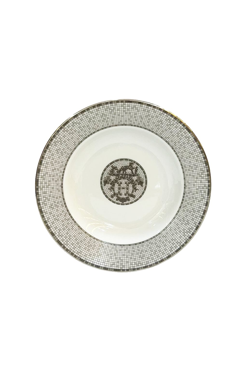 Mosaic Pattern Gray 6-Set Dinner Plate