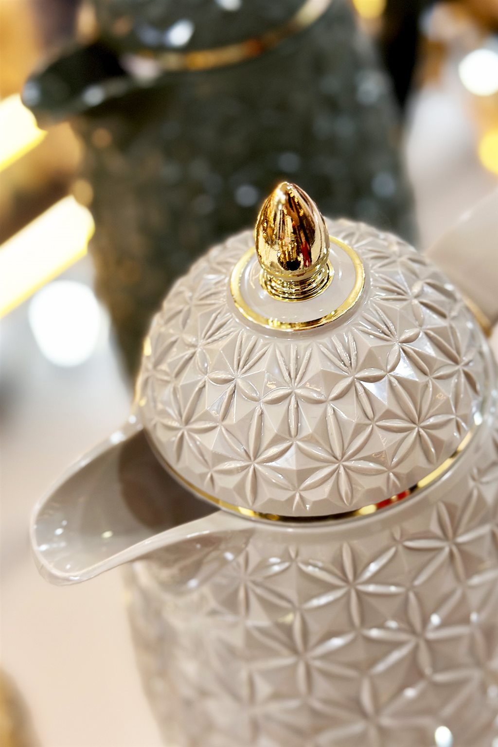 Cristallo Beige 1L Glass Thermos