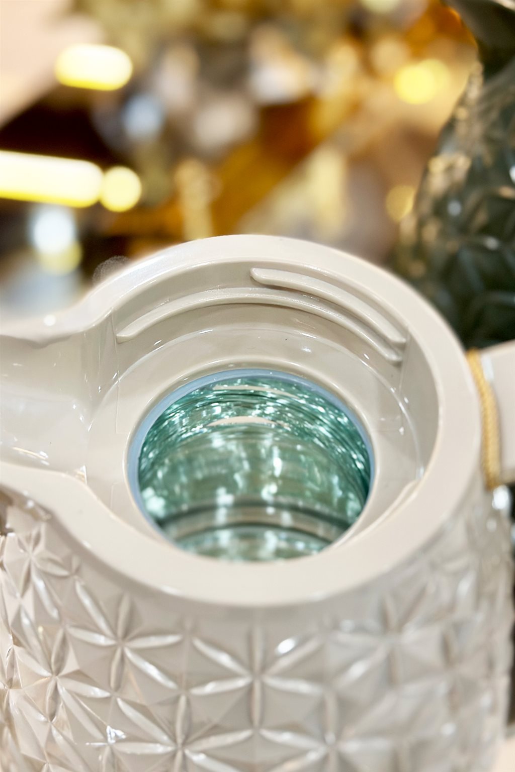 Cristallo Beige 1L Glass Thermos