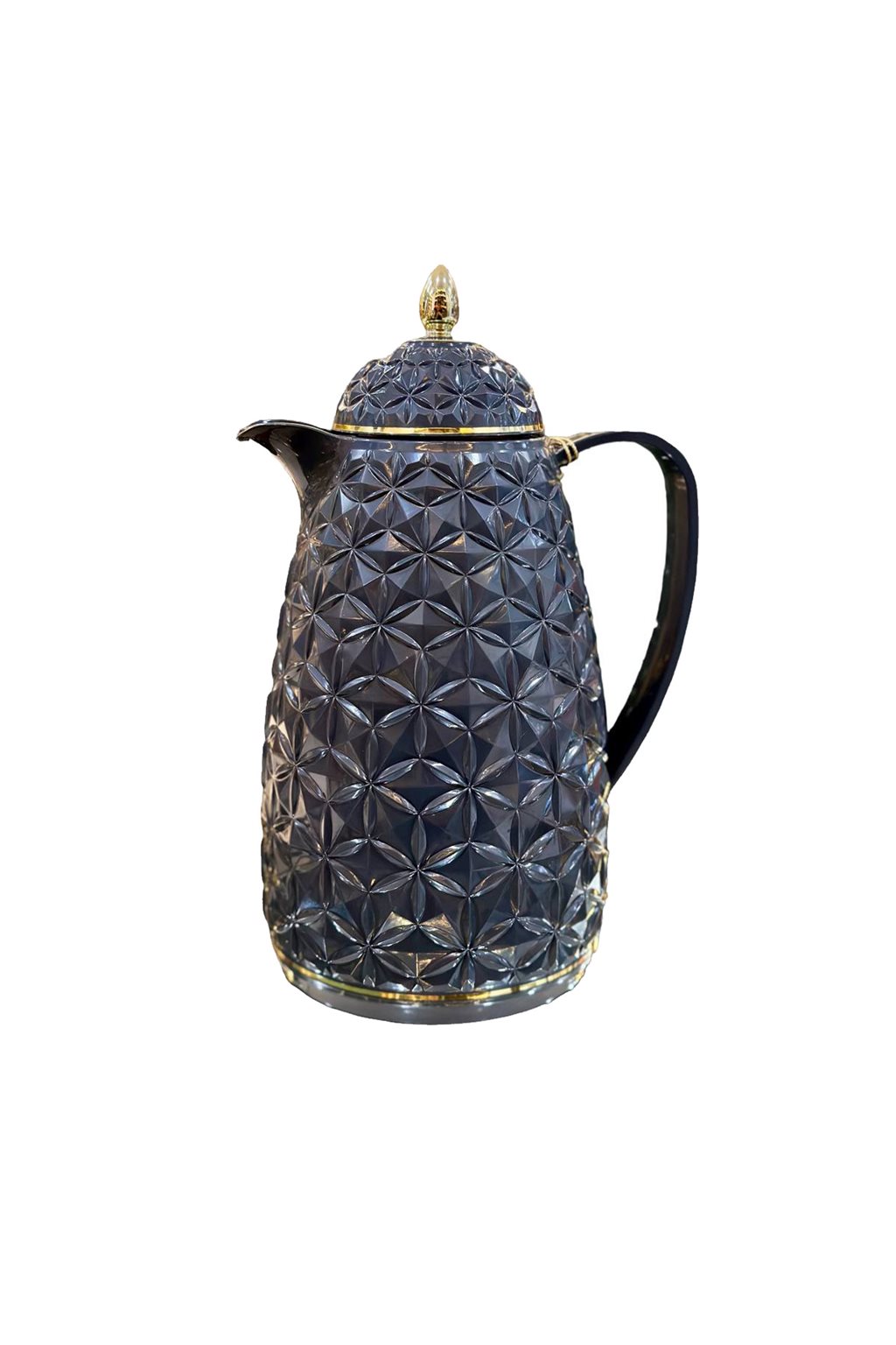 Cristallo Navy Blue 1L Glass Thermos