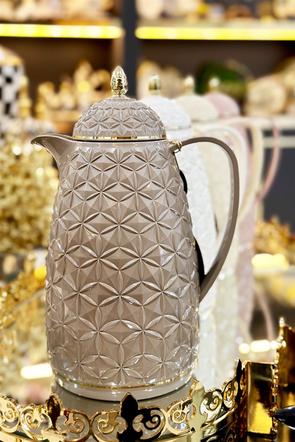 Cristallo Brown 1L Glass Thermos